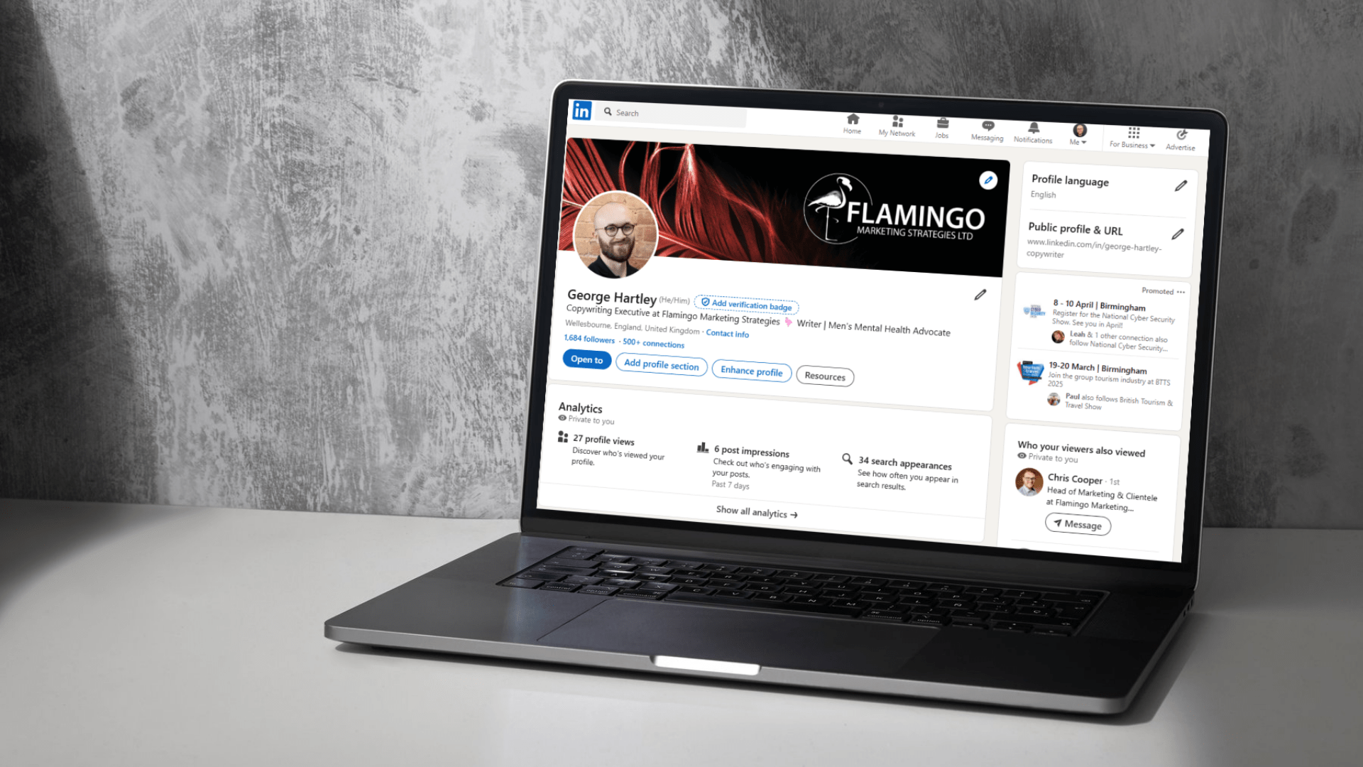 7 Quick Ways to Optimise Your LinkedIn Profile - Flamingo Marketing Strategies